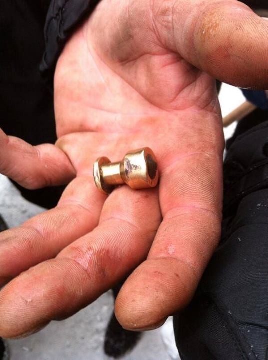 Armour-piercing shotgun projectiles fired during protests in Ukraine ...