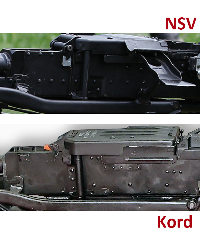 Differential identification of NSV and Kord heavy machine guns ...